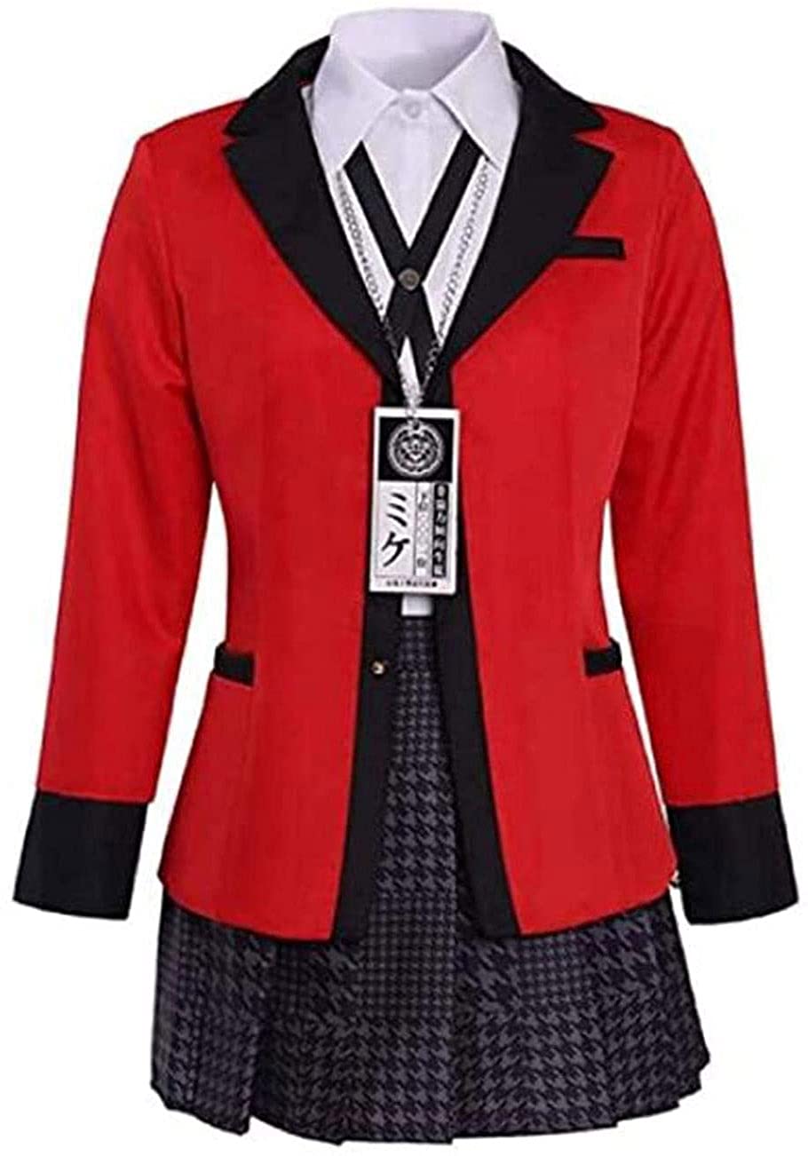 Yumeko Jabami School Uniform Dress Full Set Ikishima Midari Vest ...