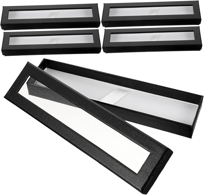 Amazon | Cabilock 万年筆 ボックス 5本 天地カバー ペンケース 空のペン ケース ジュエリーホルダー クッション付き ボックス 化粧箱 ディスプレイ | ペンケース ...