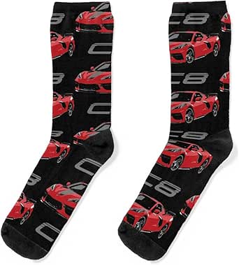 Amazon.com: OWENIEN Unisex Socks Red Birthday Chevy Sublimation ...