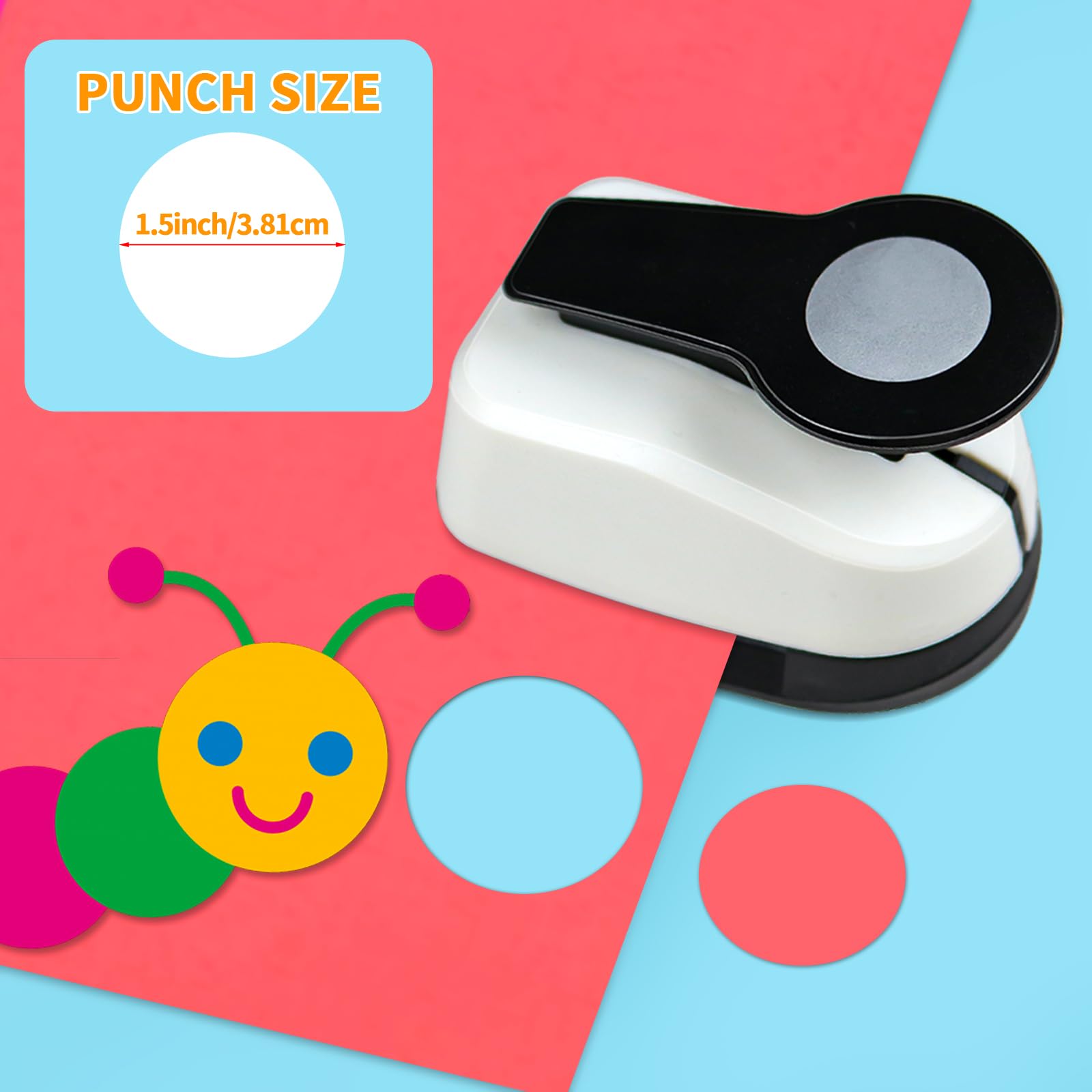 Snapklik.com : Circle Hole Punch 1.5 Inch Paper Punches For Crafts