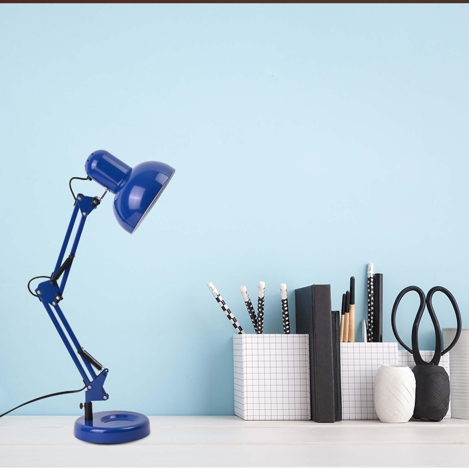 TEKLED LED Desk Lamp | Adjustable Swing Arm | Replaceable E27 Edison ...