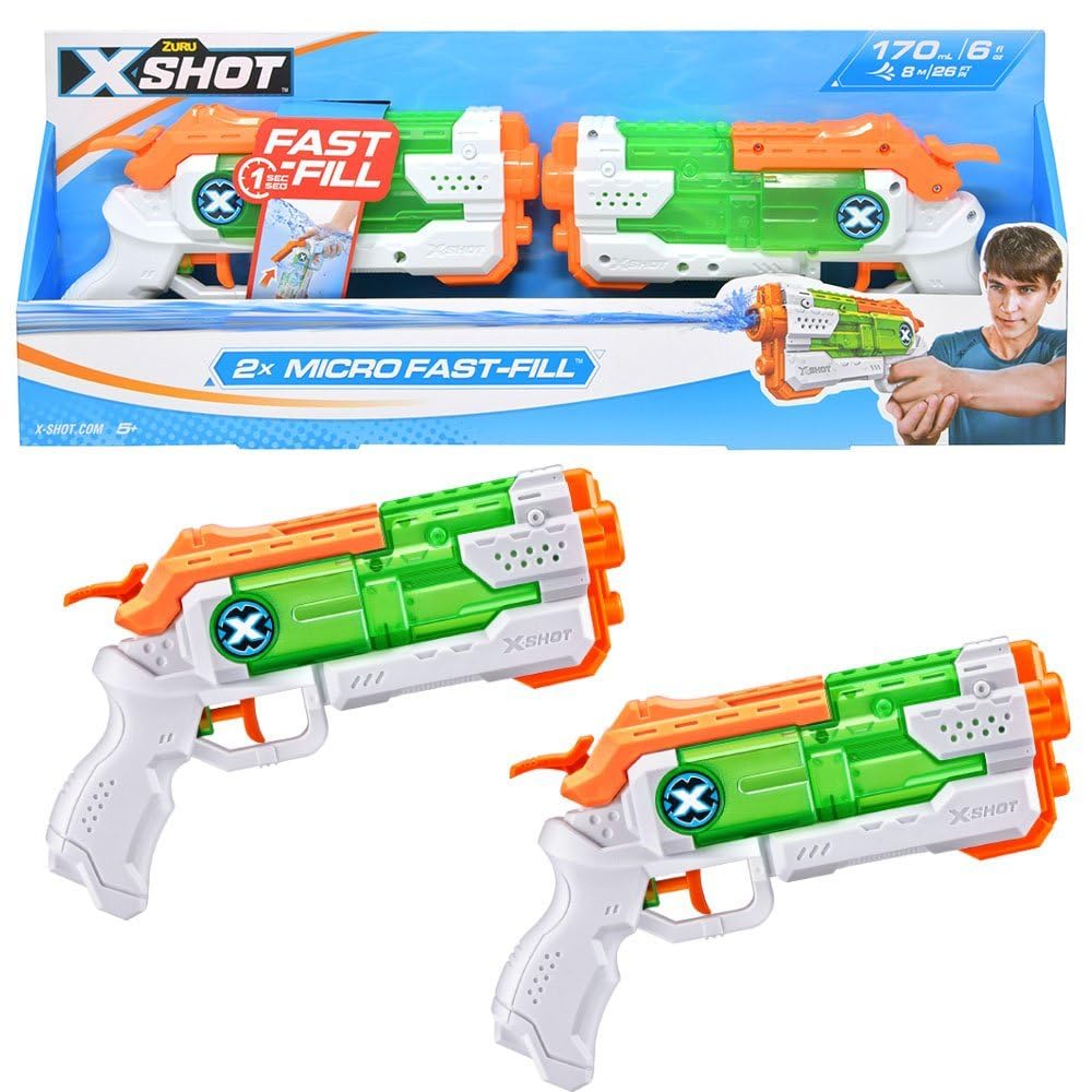 X Shot Motorized Water Gun Zuru X-Shot Water Blaster Fast Fill Small ...