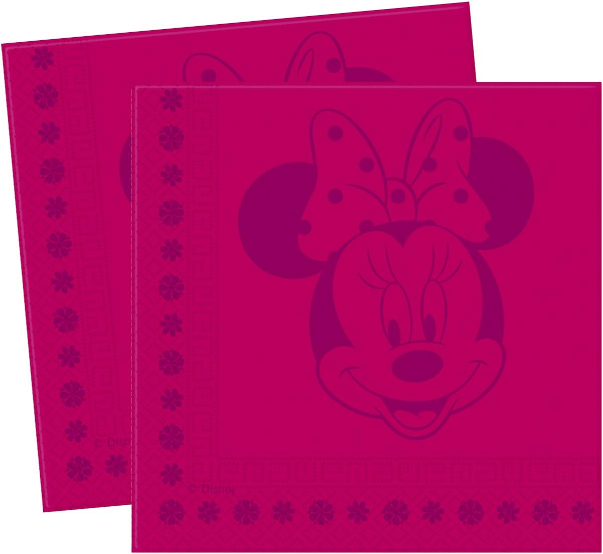 Amazon.com: Disney Unique Party 71242 - Embossed Minnie Mouse Paper ...