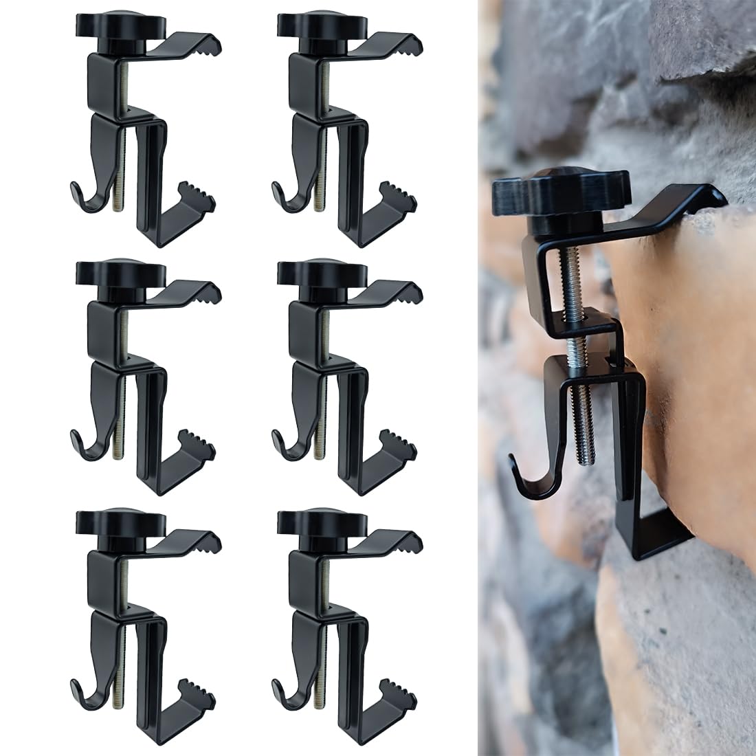 MengMain Brick Wall Clips for Hanging Outdoors,Adjustable Heavy Duty ...