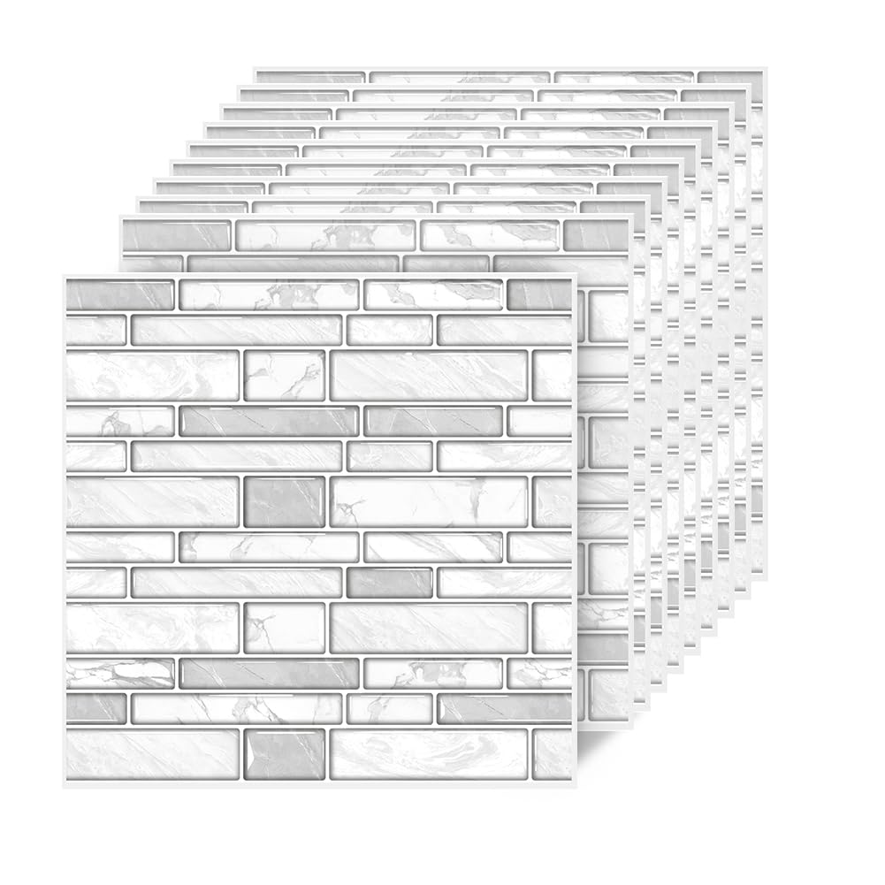 ACBAGI Self Adhesive Wall Tiles Stickers for Kitchen and Bathroom Stick ...