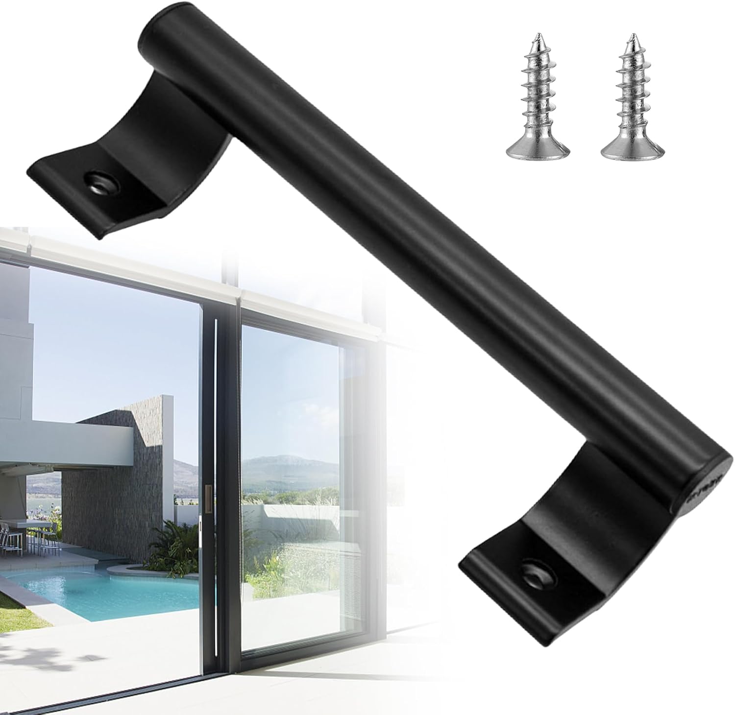Sliding Doors Handlel: Patio Door Handle Fits 6.7 in Mounting Holes for ...