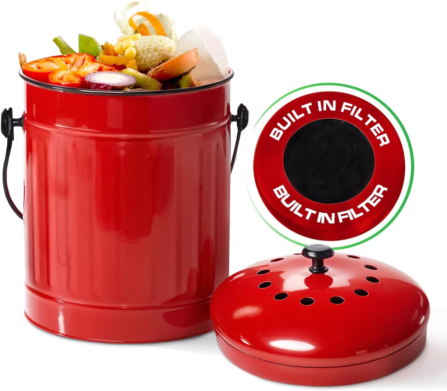 Amazon.com : Gardener's Supply Company Compost Bin Kitchen Waste ...