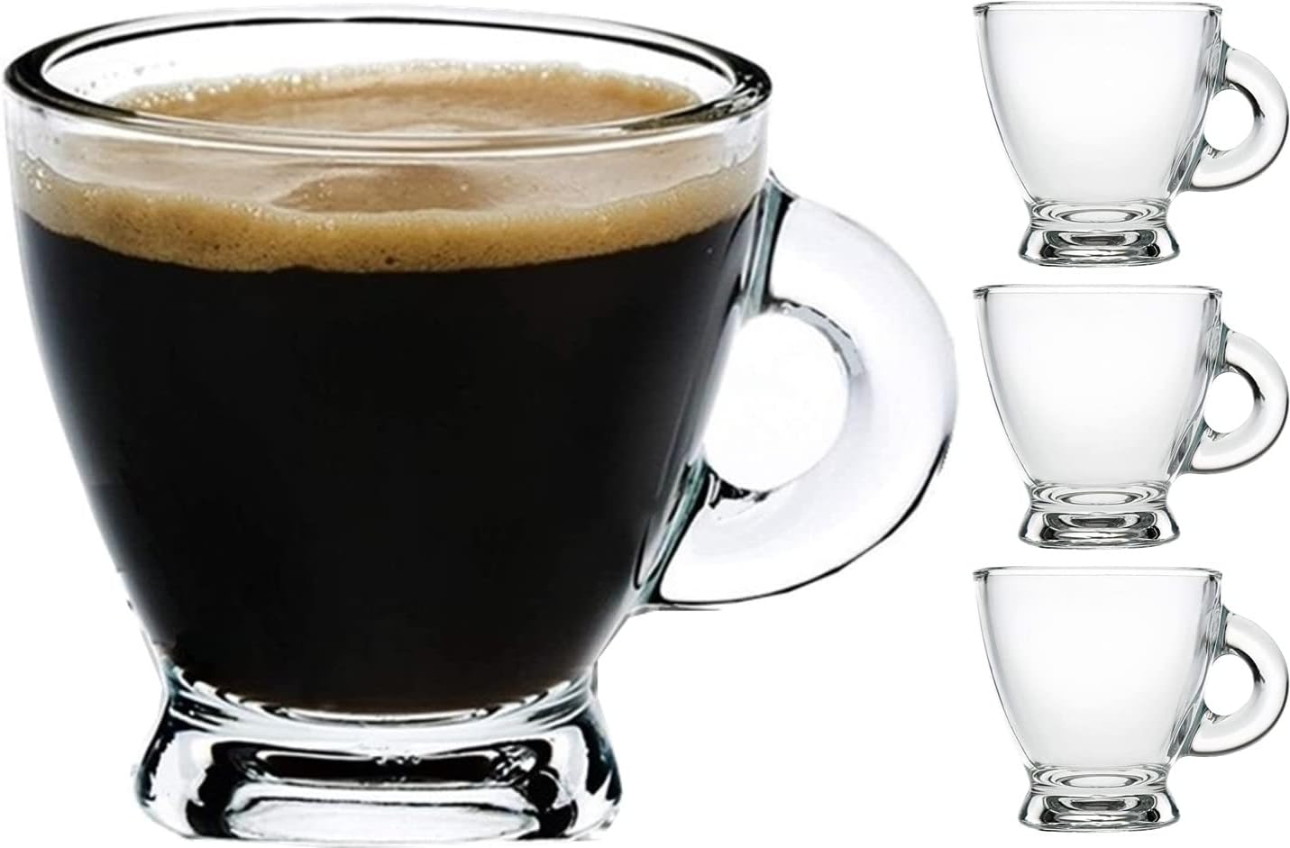 Amazon.com: Zappy Square 2 Oz Mini Coffee Espresso Cups Cappuccino Cups ...