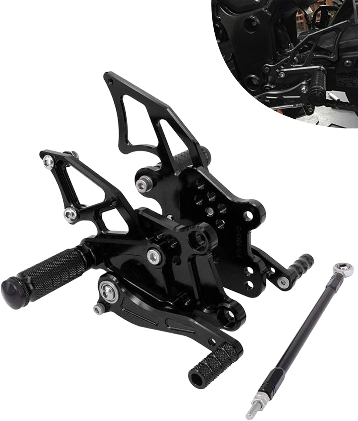 Amazon.com: JFG RACING Motorcycle Rearsets,CNC Adjustable Rear Sets ...