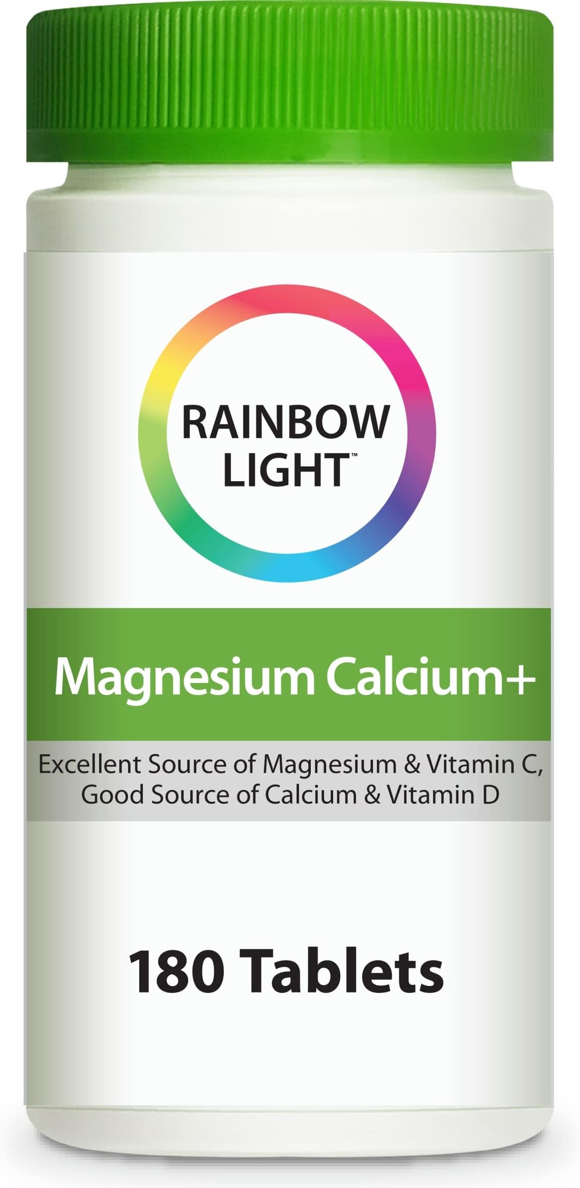 Amazon.com: Rainbow Light Magnesium Calcium + Food Based Tablets 180 ...
