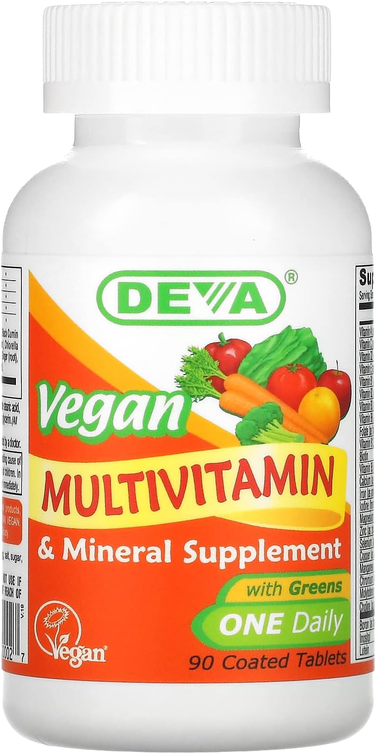 Amazon.com: DEVA Tiny Tablets Vegan Multivitamins for Women & Men ...