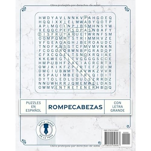 Snapklik.com : Sopa De Letras En Espanol 500: Busca Palabras Letra ...