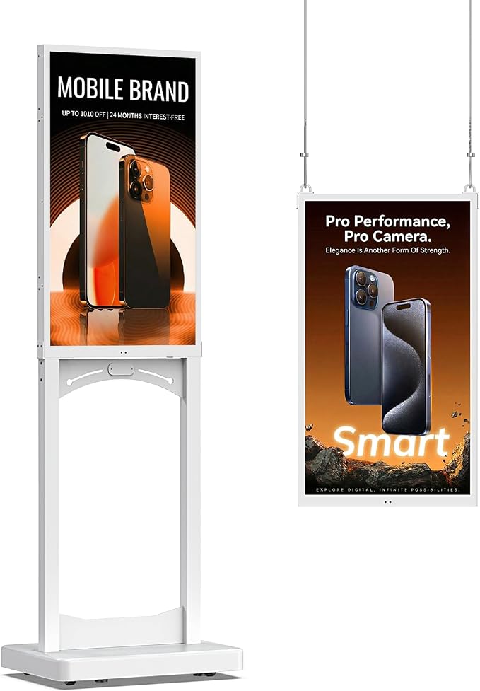 Amazon.com: JASZDOT 32-Inch Digital Signage Display, 2K 1000nits White ...