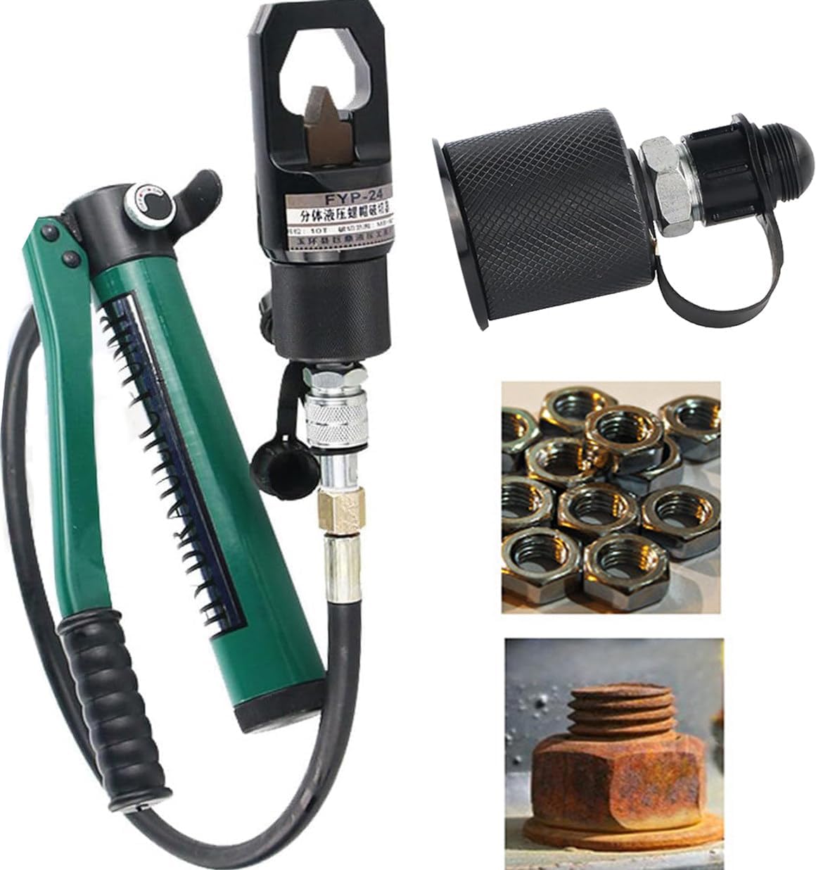 Amazon.com : ylpddmm Hydraulic Nut Splitter Tool Heavy Duty Nut ...