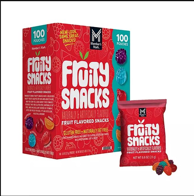 Amazon.com: Organic Fruity Snacks (0.8 oz., 100 pk.) - Bulk Buy for Kid ...