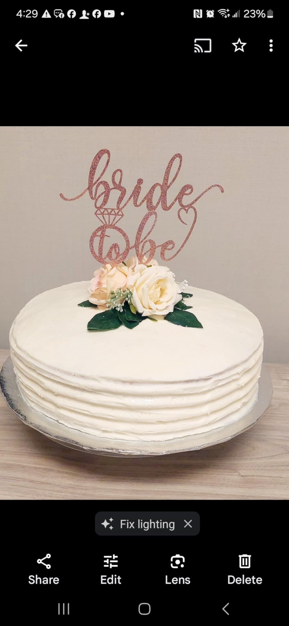 Amazon.com: AMINJIE Bride to Be Cake Topper for Bridal Shower/Wedding ...