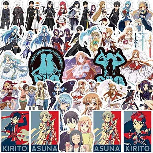 ALTcompluser 50 stk Anime SAO Stickers Sword Art Online Wasserdicht ...