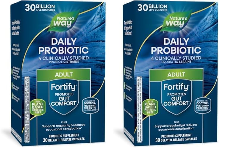 Amazon.com: Nature's Way Fortify Daily Probiotic + Prebiotic for Men ...