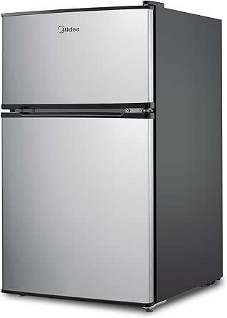 Amazon.com: Midea WHD-113FSS1 Compact Refrigerator, 3.1 cu ft ...