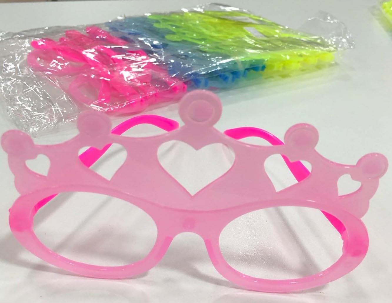 CHASHIBA® (Pack of 12 Neon Crown Shape Eyeglasses Shades Specs Goggles ...