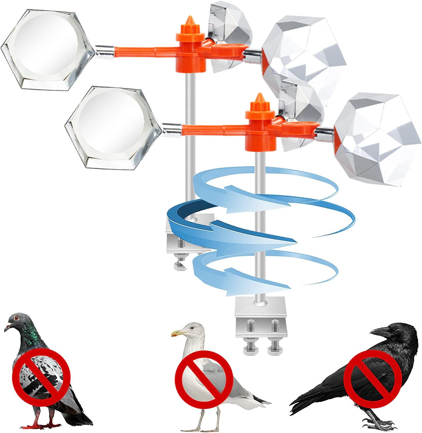 Reflect-a-Bird Deterrent for Small Birds Pigeons Woodpeckers, Smooth ...