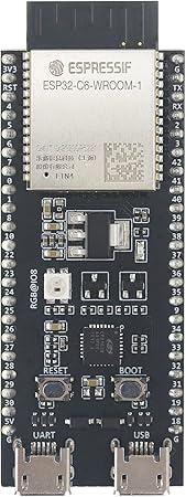 ESP32-C6-DevKitC-1-N8 Placa de desarrollo : Amazon.com.mx: Electrónicos
