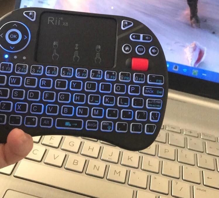 Mini Keyboard,Rii X8 Portable 2.4GHz Mini Wireless Keyboard Controller ...