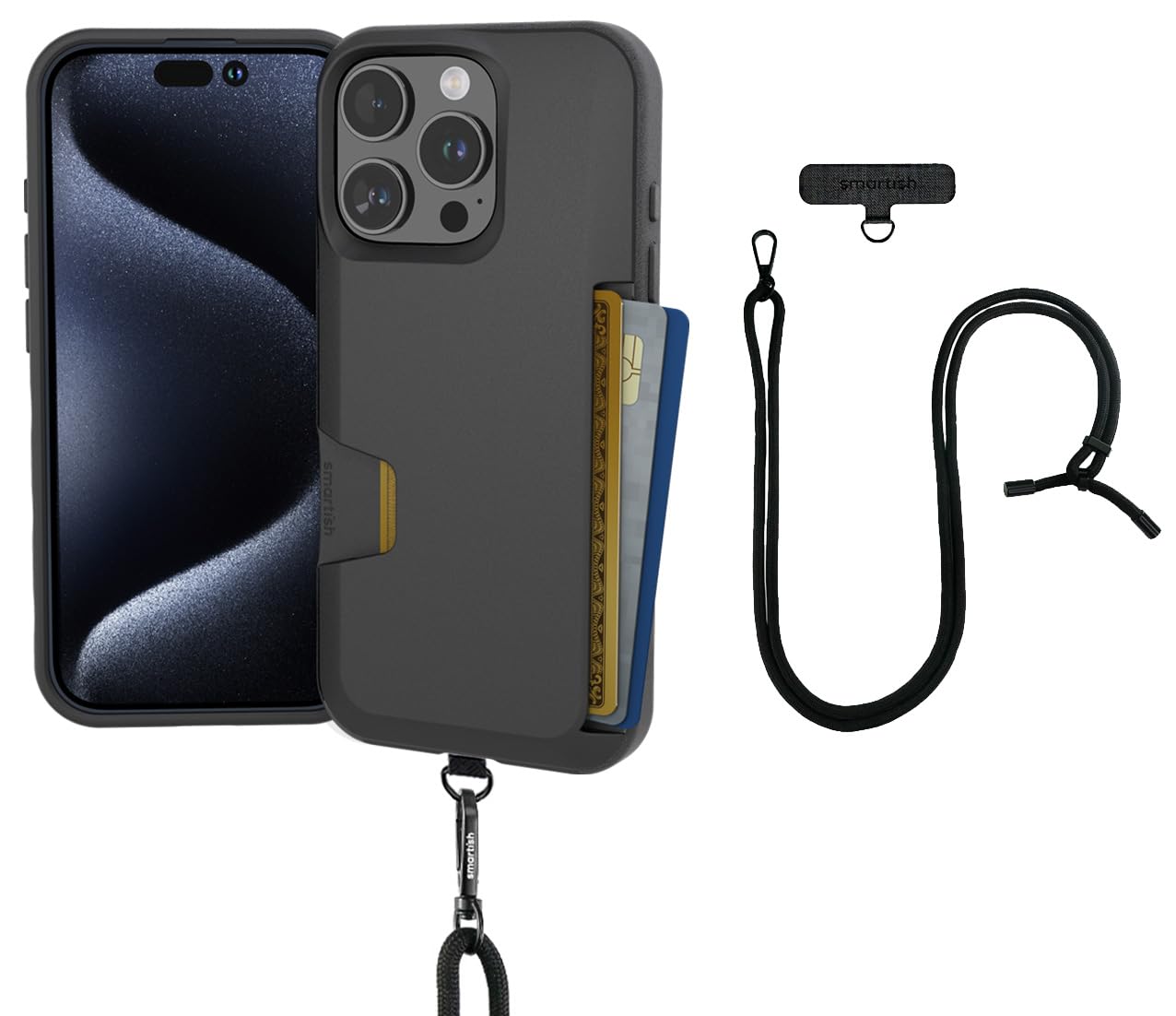 Amazon.com: Smartish iPhone 16 Pro Wallet Case with Crossbody Lanyard ...