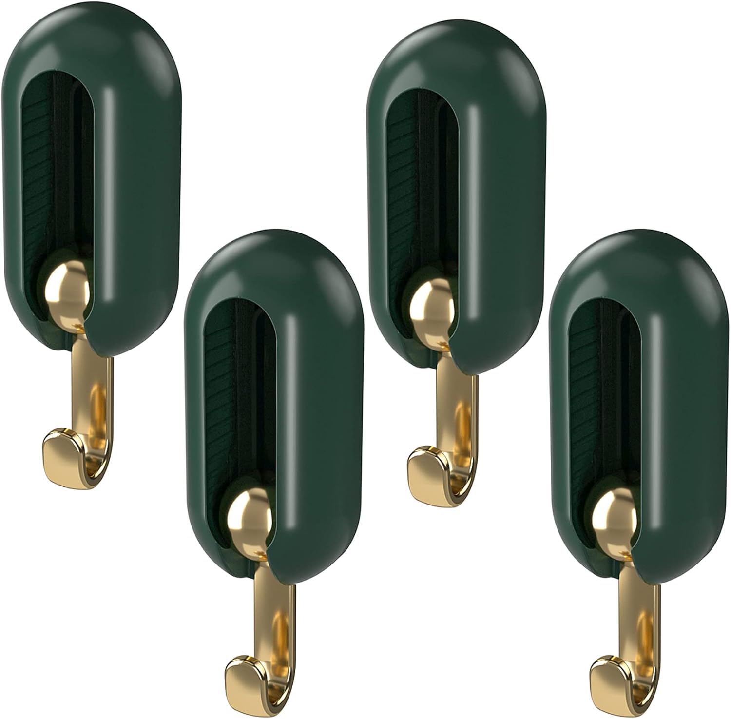 Amazon.com: Kevisy 4-Piece Swivel Wall Hooks, Heavy-Duty Self-Adhesive ...