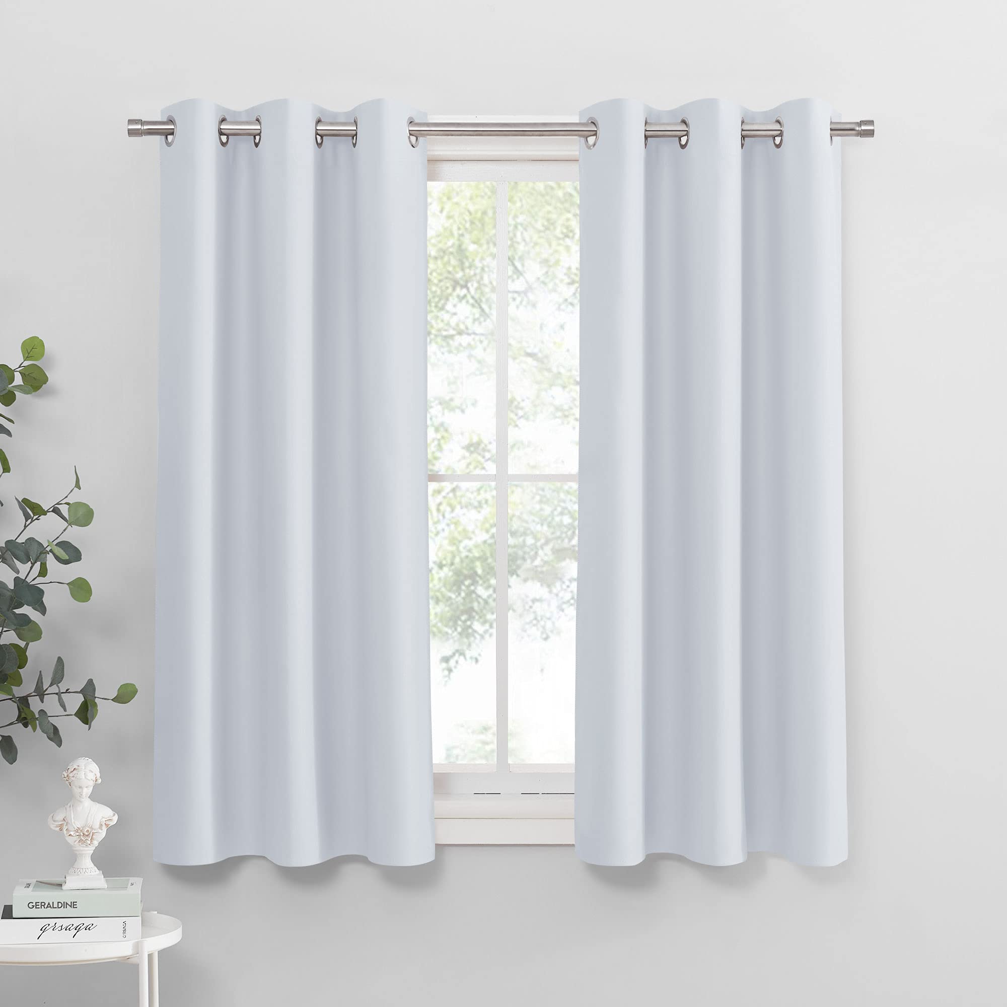 Amazon.com: PONY DANCE Short Window Curtain Panels 40 inch Long - Room ...