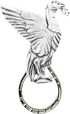 PP Liverpool Liver Bird English pewter Brooch drop hoop stylish Holder ...