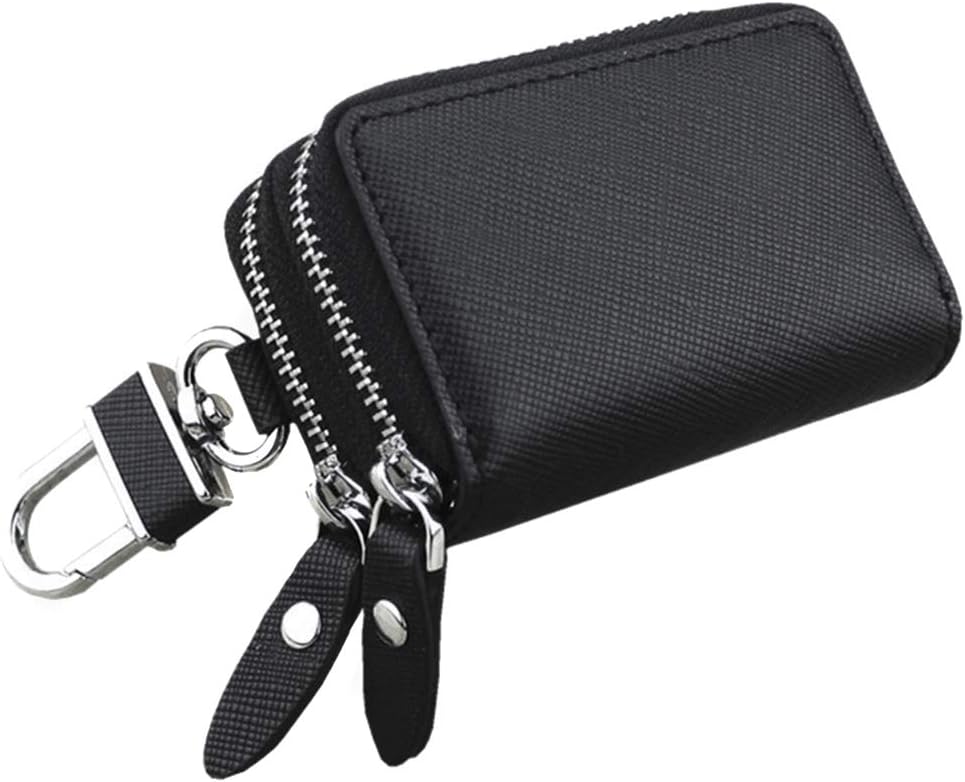 Amazon.com: Buffway Car Key case,Genuine Leather Car Key Chain Keychain ...