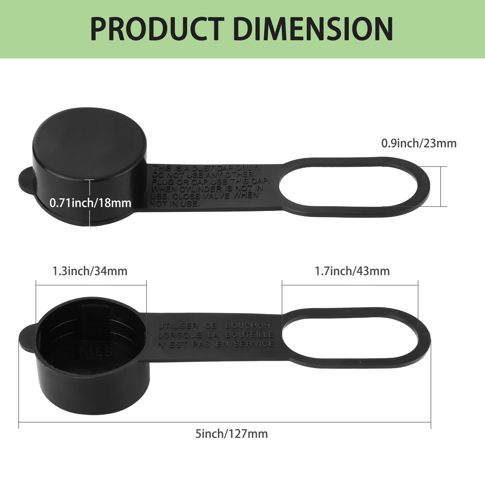 Snapklik.com : Timsec 10Pcs QCC1 Dust Caps For Propane Adapter And ...