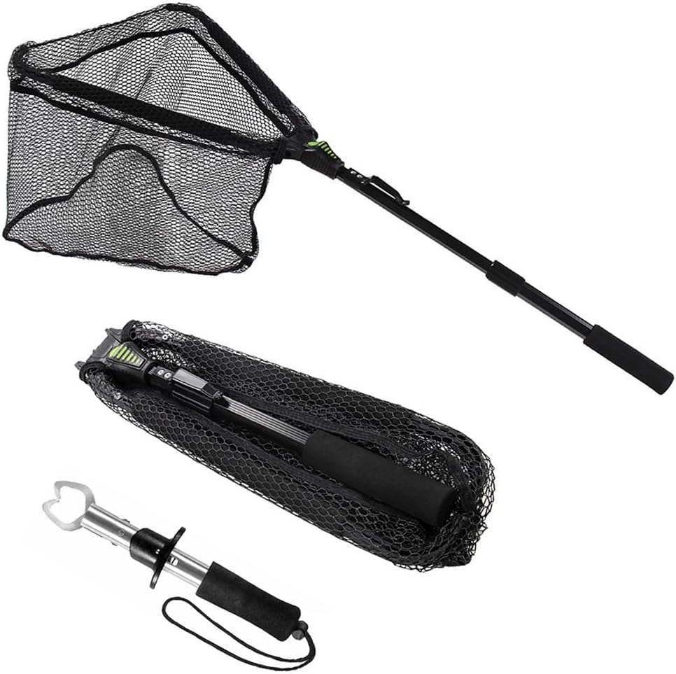 Techshining Fishing Net for Freshwater Extendable with Telescopic Pole ...