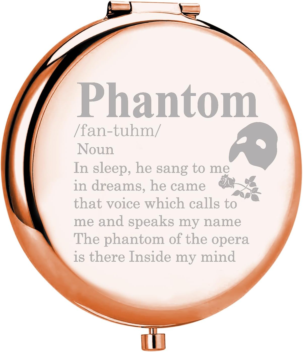 Amazon.com: UJIMS Opera Drama Lover Gift Phantom Mask and Rose Compact ...
