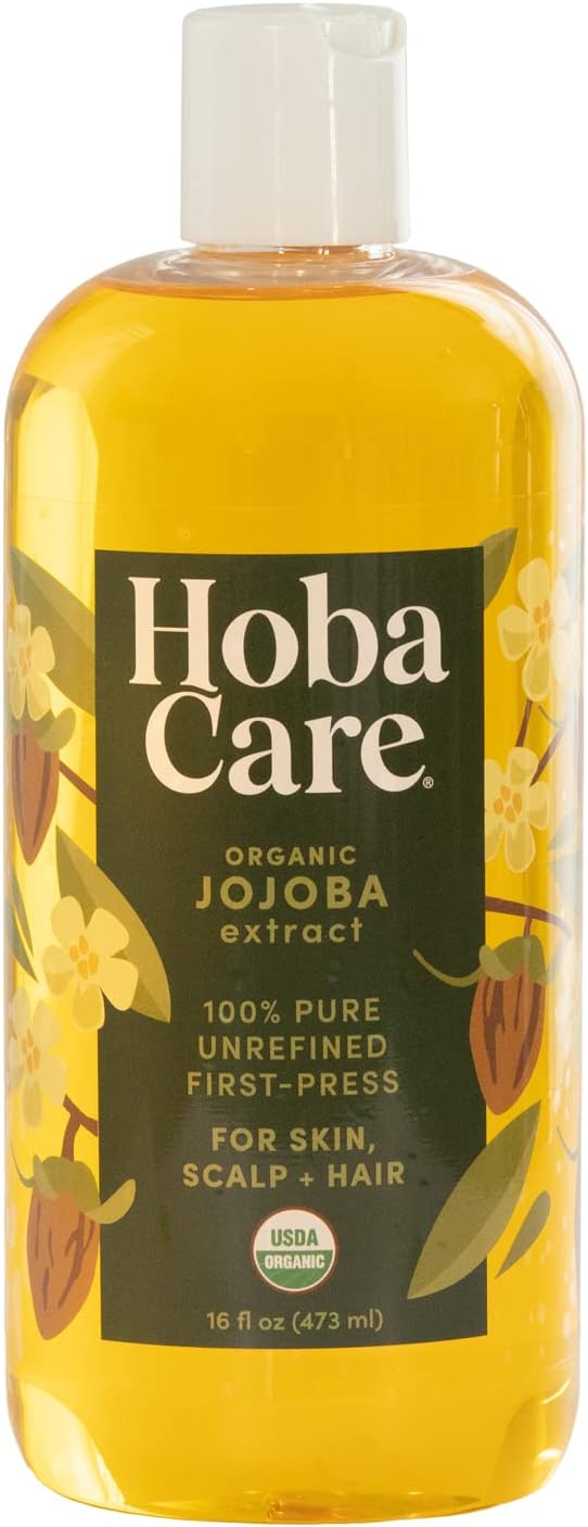 Amazon.com : HobaCare Organic Jojoba Oil - 100% Pure, Unrefined Jojoba ...