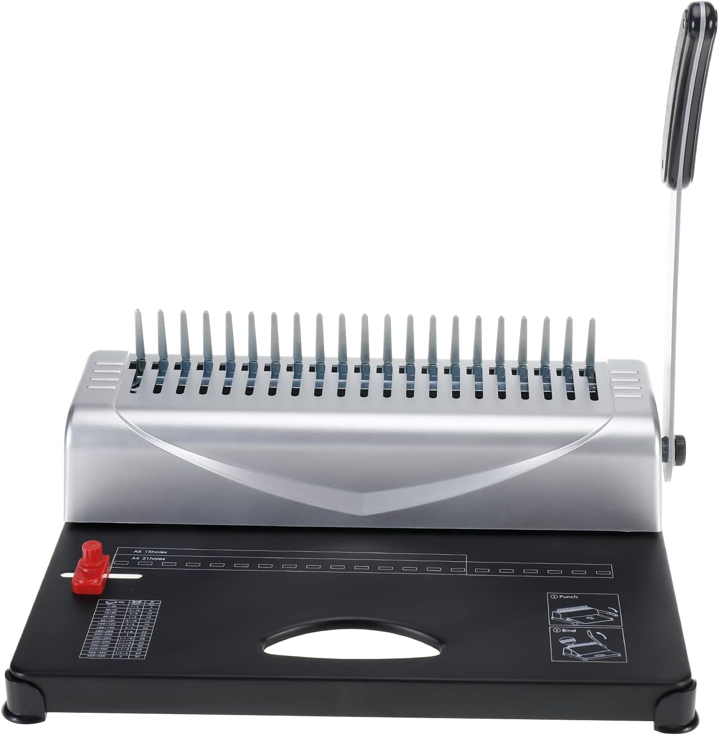 Amazon.com : MAKEASY Binding Machine, 21-Hole, Book Binding Machines ...