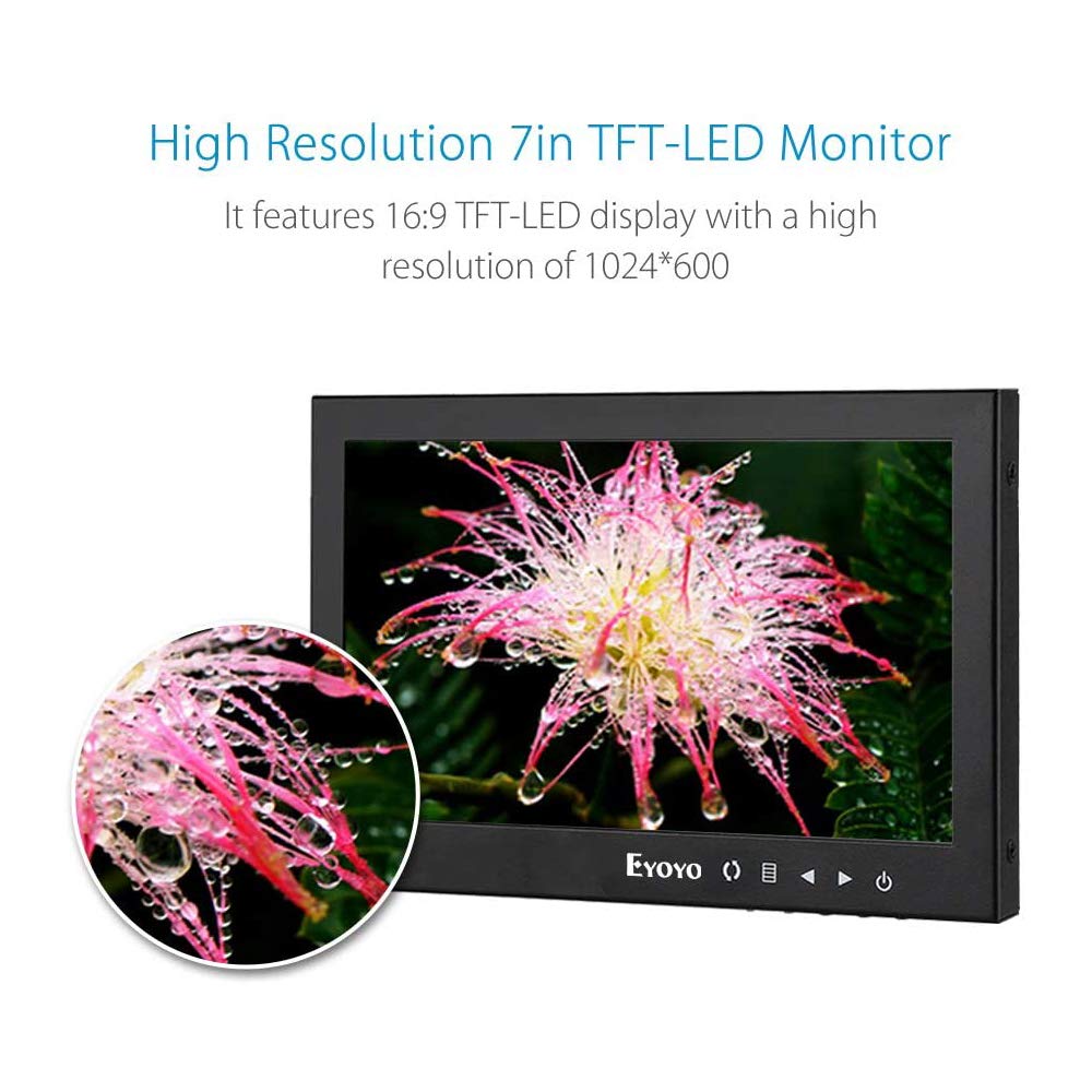 Buy Eyoyo 7 Inch Mini Small TFT LCD Full HD Monitor Portable Display ...