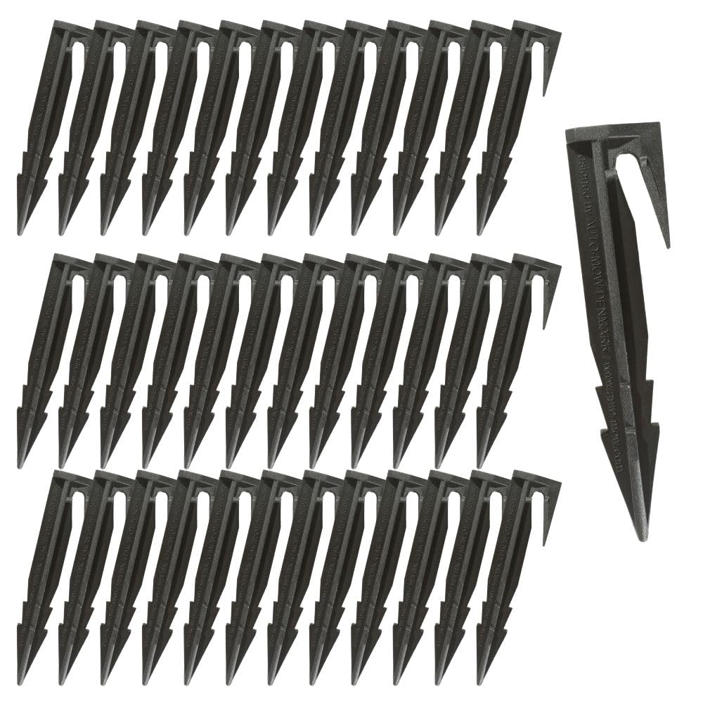 Amazon.com : 100 Pack Anchoring Landscape Stake Extreme Pegs (Black ...