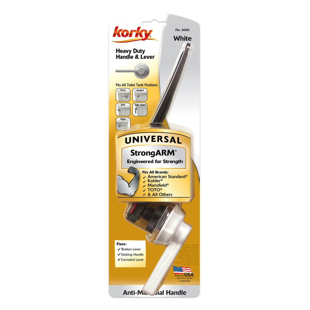 Korky 6060BP StrongARM Tank Lever, Universal to Fit Front Angled Side ...