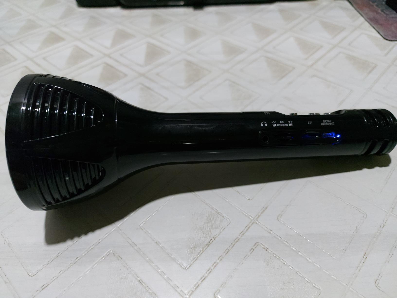 Qualimate Wireless Microphone HiFi Speaker Bluetooth Mic with Speaker ...