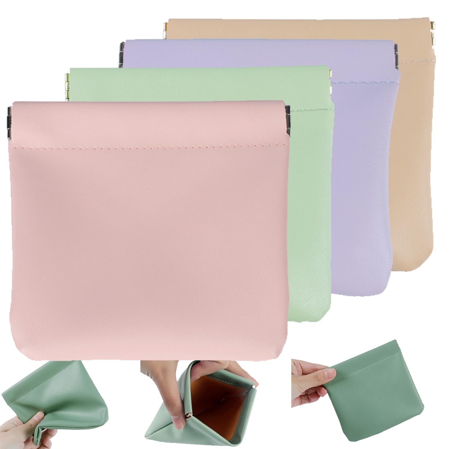 Amazon.com: QKKO Pouchic - Personalized Snap Closure Leather Organizer ...