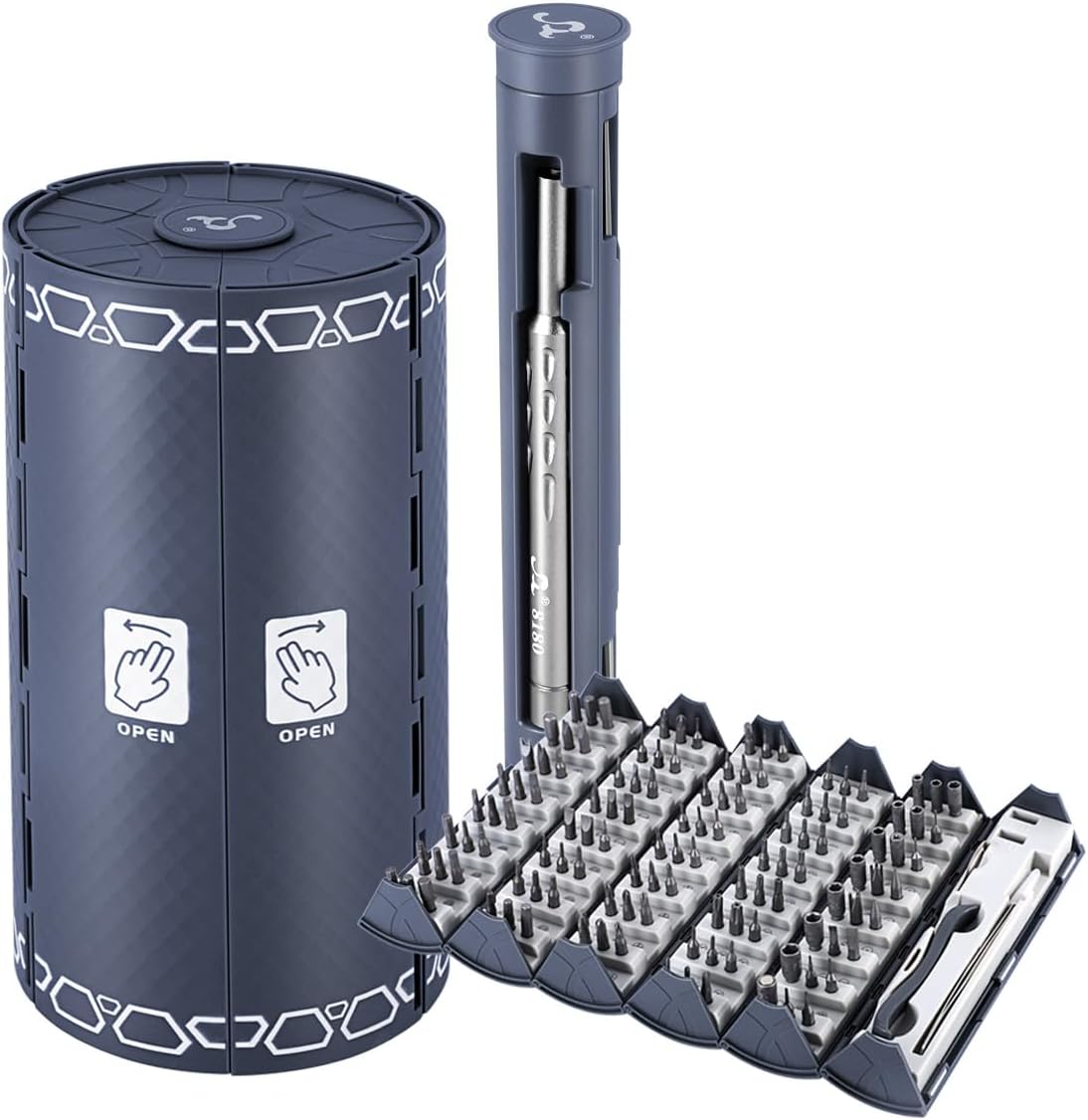 JAKEMY - Juego de destornilladores de precisión 180 en 1, kit de ...