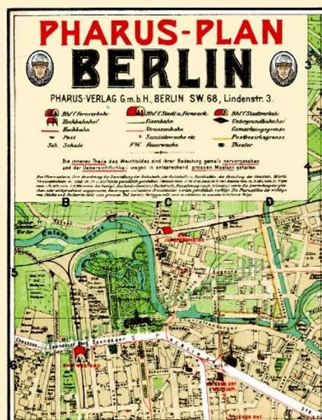 Pharus-Plan Berlin 1911 - Innenstadt : Verlag Pharus-Plan Rolf ...