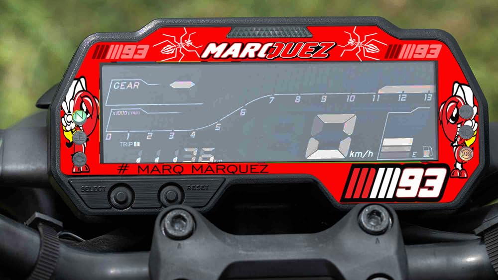 SPEEDOMETER STICKER for MT-15/R15 V3 (MM 93) : Amazon.in: Car & Motorbike
