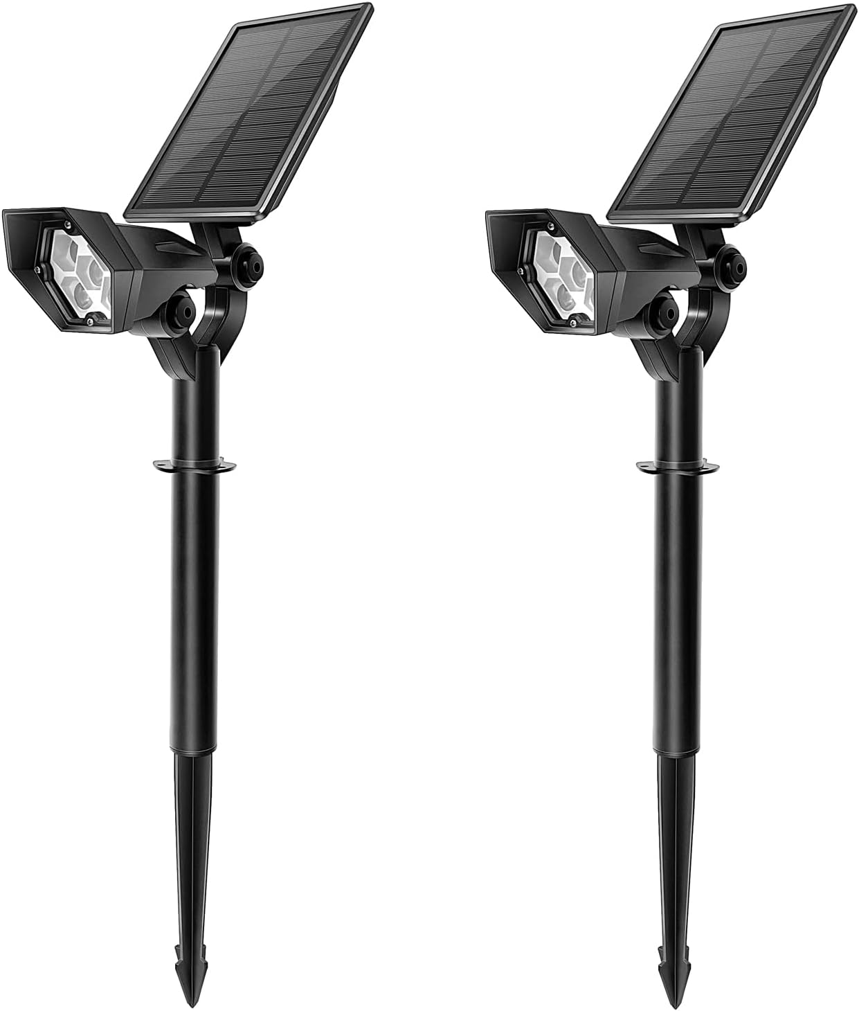 SZGMJIA Solar Spotlights Outdoor, 4 Modes Solar Landscape Spot Light ...