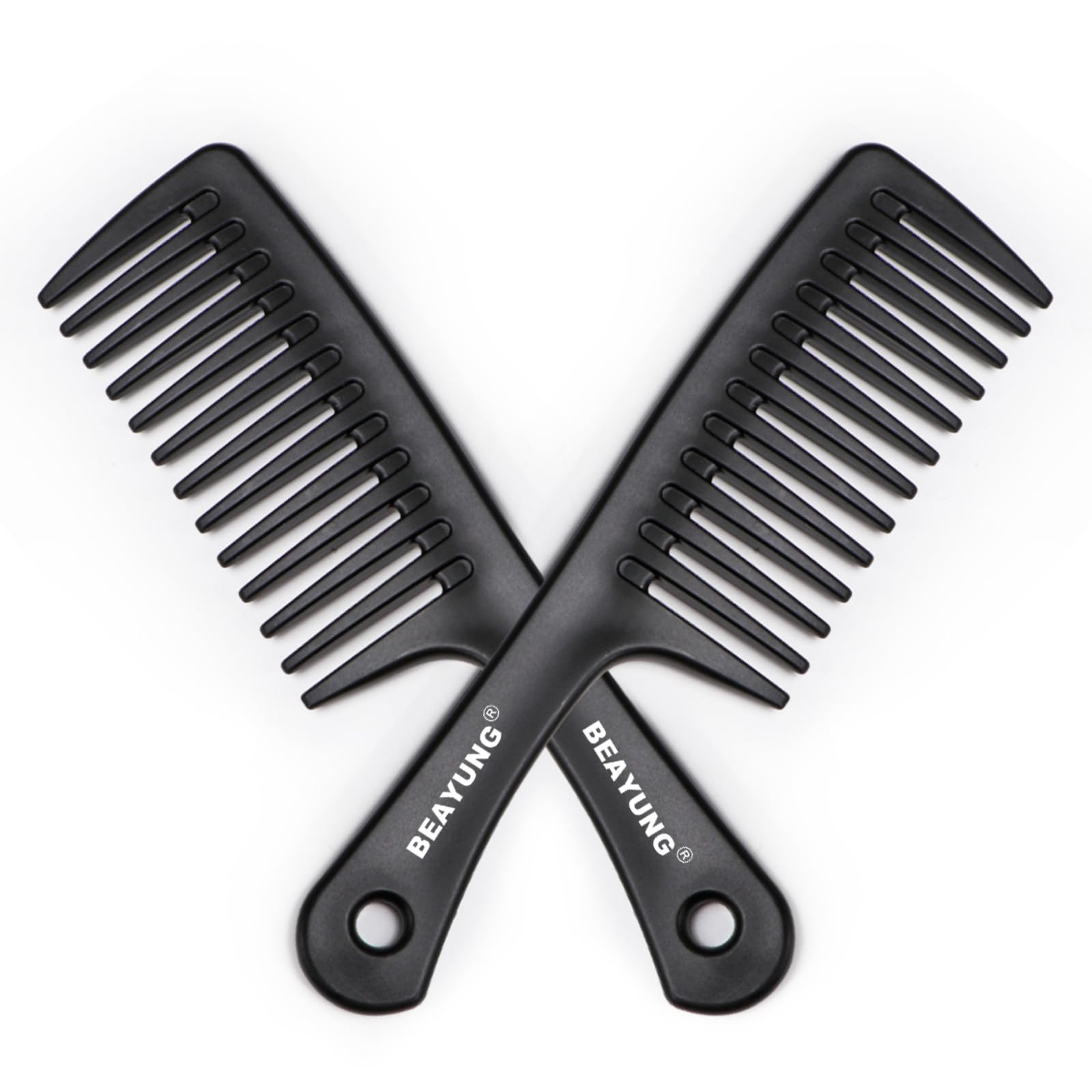 Amazon.com : BEAYUNG 2PCS Large Wide Tooth Comb, Shower Combs, Hair ...