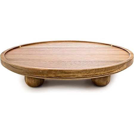 Amazon.com: Hanobe Wood Risers for Decor: Rustic Round Wooden Pedestal ...