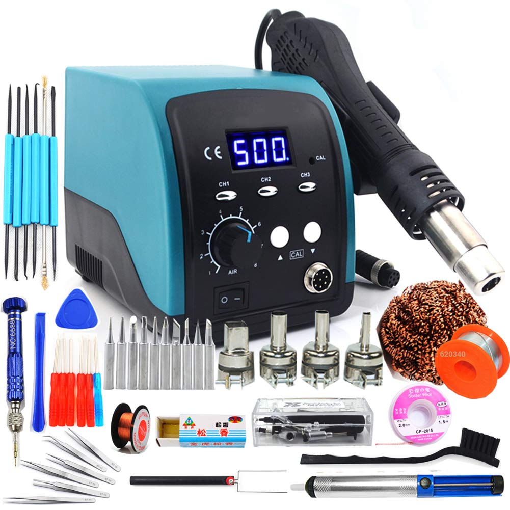 Buy Cordless Soldering Iron,Hot Air LED Digital Rework Lead-Free ...