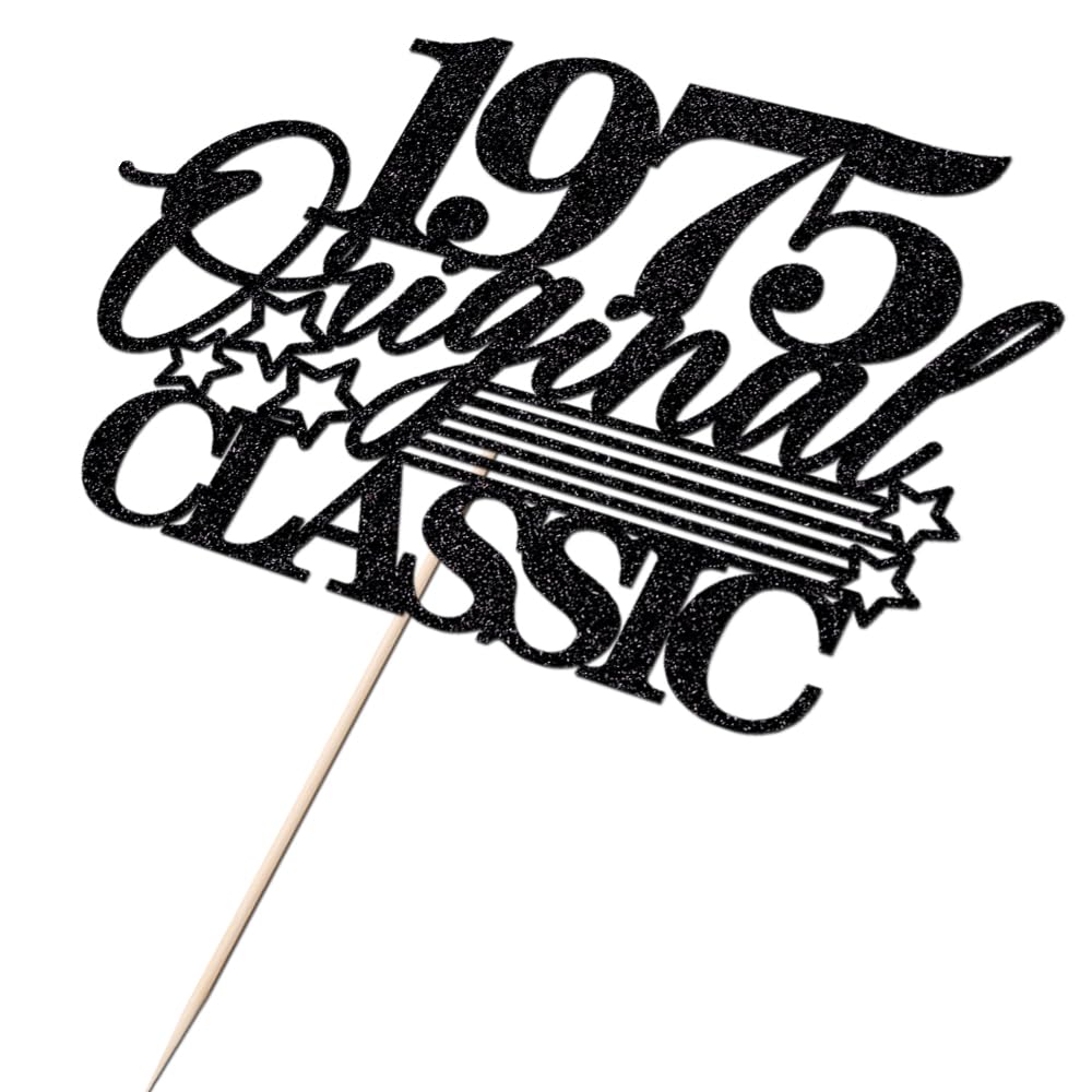 Snapklik.com : Classic 1975 Original Cake Topper, Happy 50th Birthday ...